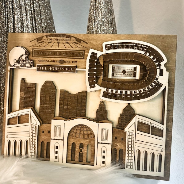 Laser Cut SVG Digital Cut File ALL Football Stadium Files - 36 Stadium ...