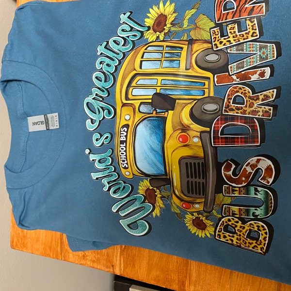 Best School Bus Driver Design, Back to School Press-ready Artwork ...