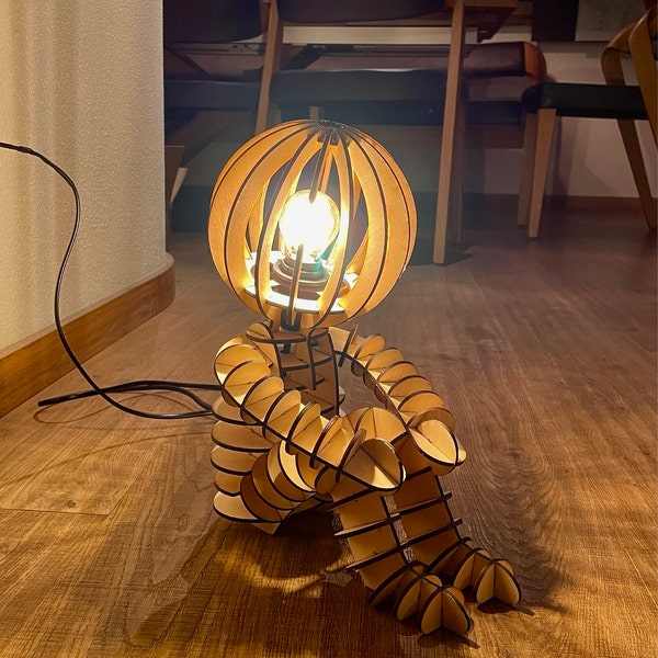 Human Figure Table Lamp Shade, DXF SVG Laser Cut Files, 4mm or 3mm ...
