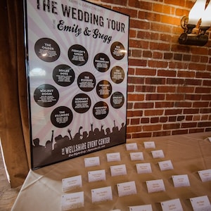 Printable World Landmarks Table Number Wedding Reception Bar | Etsy