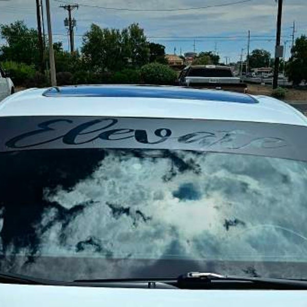 Custom Windshield Banner // Your Logo or Text Cut Out // Blank Banners ...