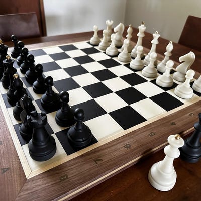 Handmade Chess Set, Resin Chess Pieces, Colorful Chess Set, 11inch ...