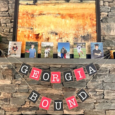 Graduation Banner Farmhouse Farm House Grad Party Sign Bunting Garland ...