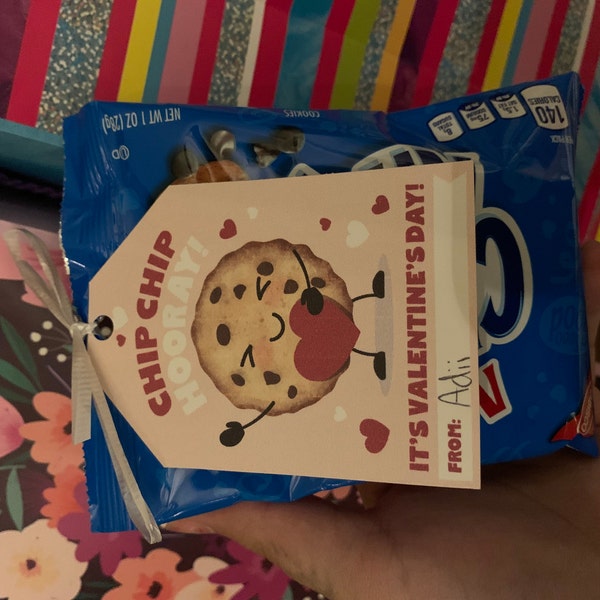 Kids Valentines Kids Valentine Cards Chip Hooray Cookie Valentine Tags ...