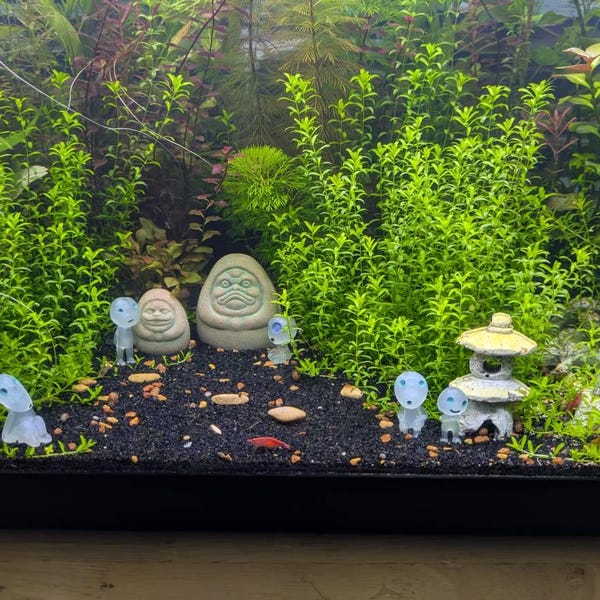 3D Printed Aquarium Decor Set - Bear Hideout & Hollow Easter Egg With ...