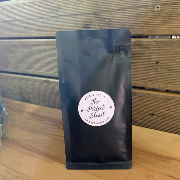 The Perfect Blend Labels, Personalized Favour Stickers, Drink Party ...