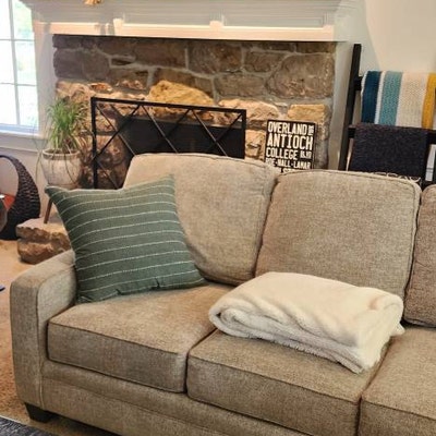 SOFA PILLOW COMBO Set of Five Designer Pillow Covers, Neutral Pillow ...
