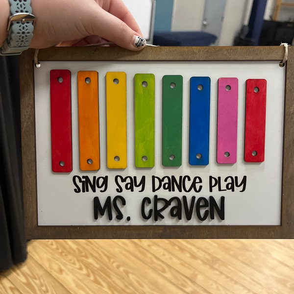 Custom Elementary Music Teacher Classroom Decor Sing Say Dance Play ...