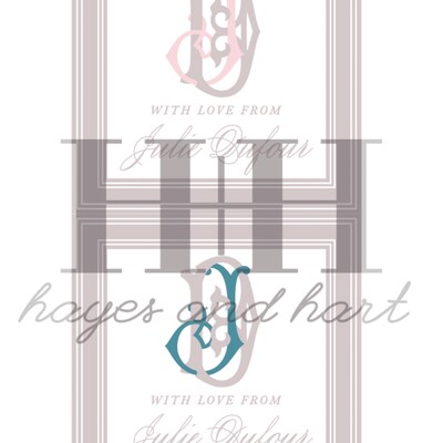 Watercolor Monogram Crest Baby Milestone Cards Baby Shower Gift Month ...