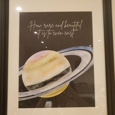 Planet Print, Saturn Poster, Solar System Wall Art, Astronomy Space Art ...