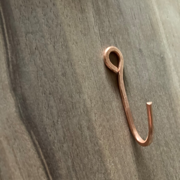 Hand Crafted Copper s Pot Rack Hooks set of 2. S Hooks With a Twist ...