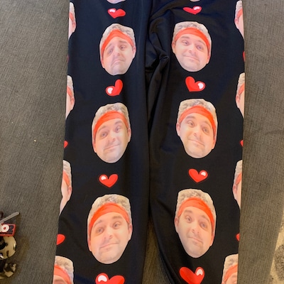Personalized Face Leggings, Custom Photo Leggings, Funny Selfie ...