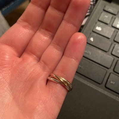 Mixed Metal Rolling Ring 4.5mm - Etsy