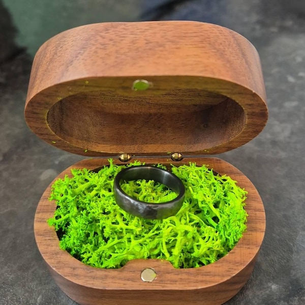 Thin Ring Box, Rotating Engagement Ring Box, Personalized Ring Box ...