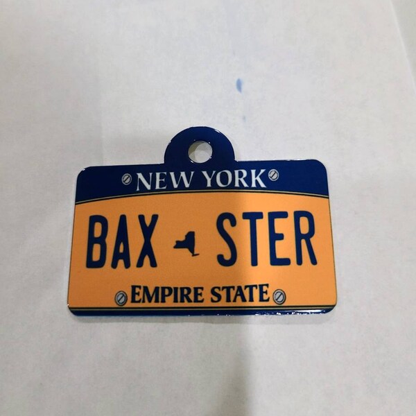 20 Pcs! License Plate Rectangle Double-sided Dog Bone Pet ID Tag ...