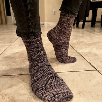 Easy Basic Worsted Weight Sock Knitting Pattern the - Etsy
