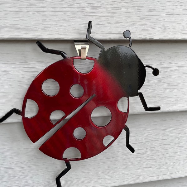 Metal Lady Bug Wall Art With Powder Coat, 14ga Steel Various Sizes - Etsy