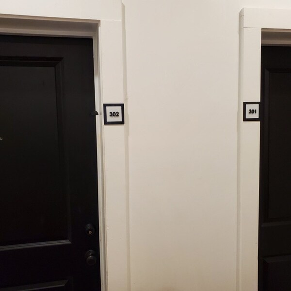 Door Numbers - Decal for Door - Front Door Sticker - Number Plate ...