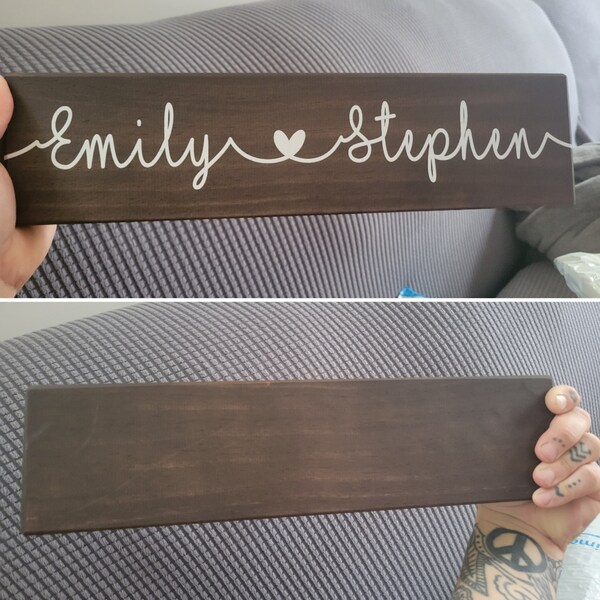 Personalized Couple Names Sign | Wedding Gift Idea | Anniversary Gift ...