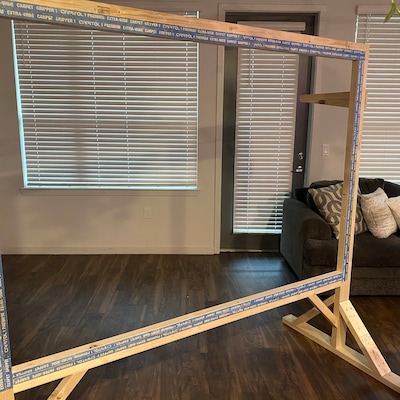 Wooden Free Standing Frame for Rug Tufting Pine Strong and Stable With ...