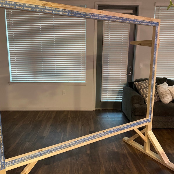 Wooden Free-standing Frame for Rug Tufting Pine Strong and Stable, Two ...