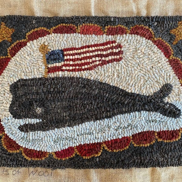 Primitive Folk Art Rug Hooking Pattern-sunflowers Hit N' Miss - Etsy