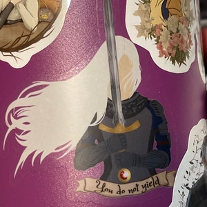 Pink Heart Guillotine Sticker, Dark Humor Sticker, Kawaii Pink Sticker ...