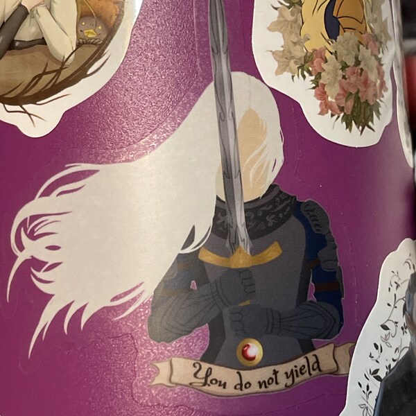 You Do Not Yield Sticker Throne of Glass | Waterproof Die-cut or Clear ...