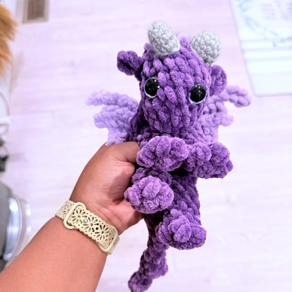 Diddy Dex the Palm Sized Snuggler Dragon Crochet Pattern Amigurumi ...