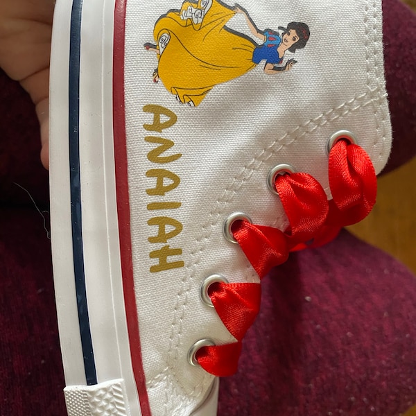 Custom Snow White Shoes for Baby Toddler Girl Personalized Snow White ...