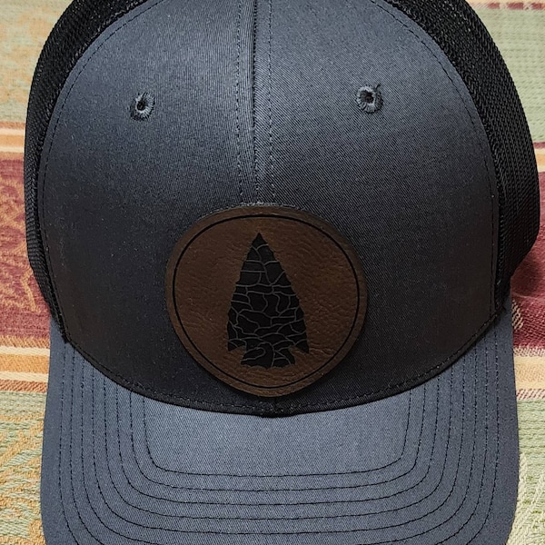 Custom Leather Patches | Custom Logo Trucker Hat | Leather Patch Hat ...