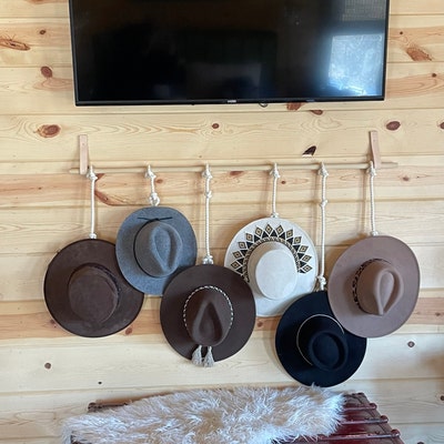 Boho Chic Hat Hanger, Minimal Hat Hanger, Boho Wall Decor - Etsy