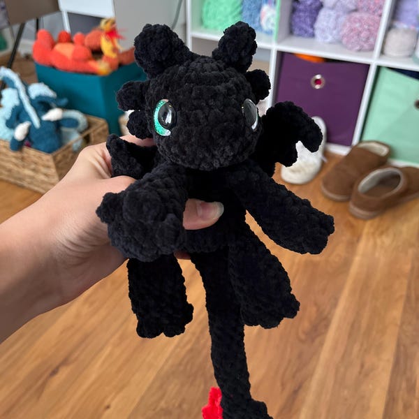 2 Pattern Bundle: Nova the Fury Dragon - Plushie and Snuggler Versions ...