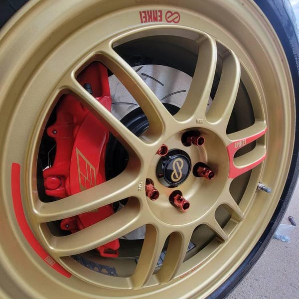 Volk Racing TE37SL 18" Wheel Spoke Stickers - Holographic Cherry ...