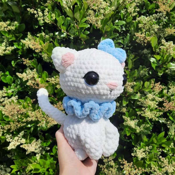 Kitty, the Little White Kitten Pattern Crochet Cat Pattern Amigurumi Cat Pattern Crochet White ...