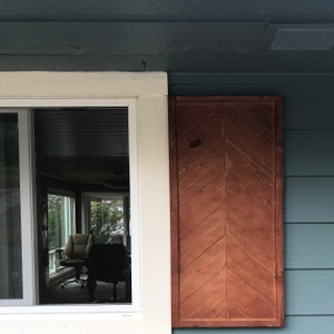 Chevron Shutters,chevron Tabletops,rustic Shutters, Indoor Shutters ...