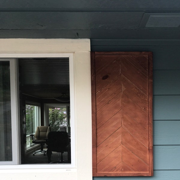 Chevron Shutters,chevron Tabletops,rustic Shutters, Indoor Shutters ...