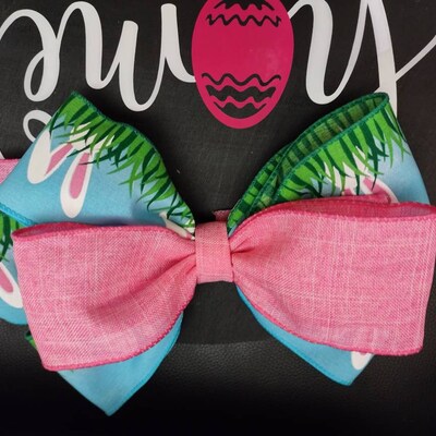 10 Yards Peeking Bunny Ears Easter Wire Edge Ribbon Bunny Easter Ribbon ...