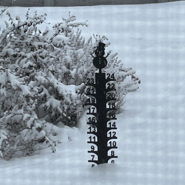 The Original Snowgauge Snowman - Snowstick - Snow Ruler - Measure Snow ...
