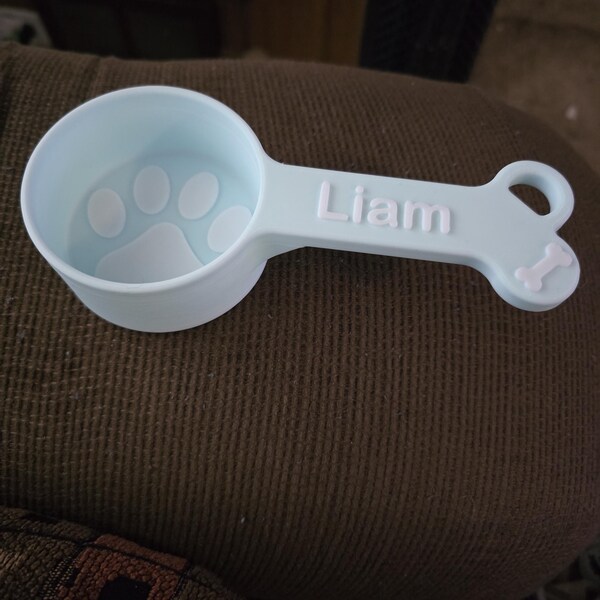 Personalized Dog Food Scoop, Pet Food Measuring Cup With Name, Kibble ...