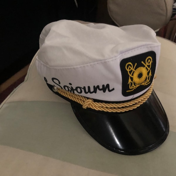 Captain Hat, Nautical Captain's Hat, Gift for New Boat Owner ...