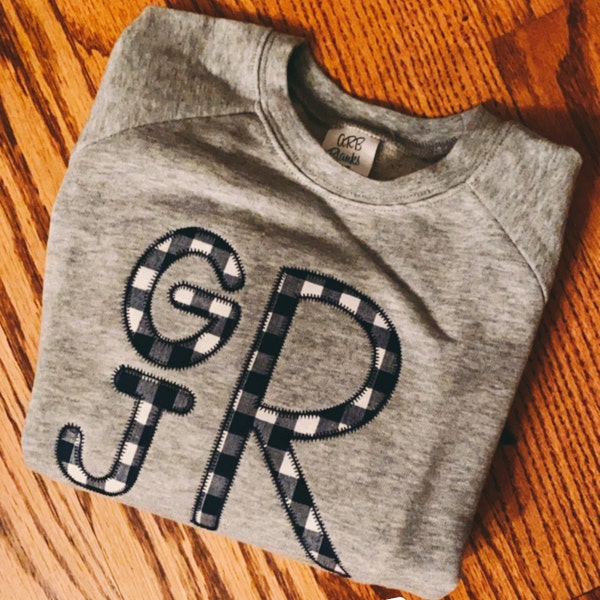 Monogrammed Sweatshirt, Toddler Sweater, Girls Monogram Shirt, Boys ...