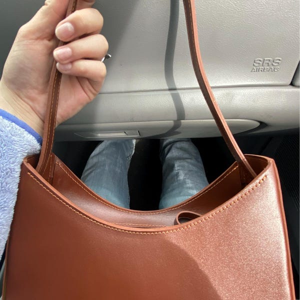 Minimalist Small Backpack for Girls, Leather Knapsack, School Rucksack ...