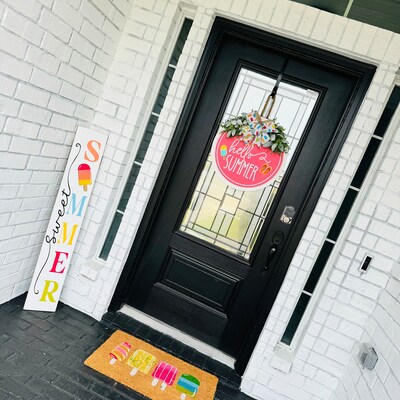 Spring Front Door Decor Hello Spring Wreath Spring Wreath Daisy Spring ...