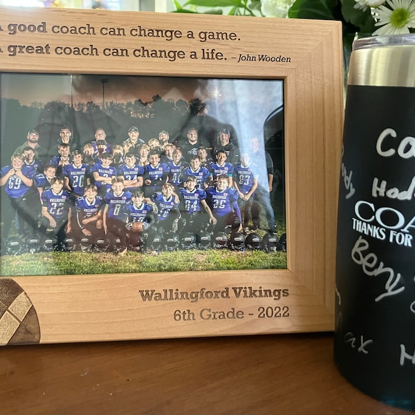 Personalized Football Coach Picture Frame by Lifetime Creations ...