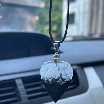 Wizard Styles Necklace Wizard Pendant Wood Resin Pendant - Etsy