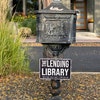 The Little Library Vintage Style Metal Sign, Contemporary Modern ...