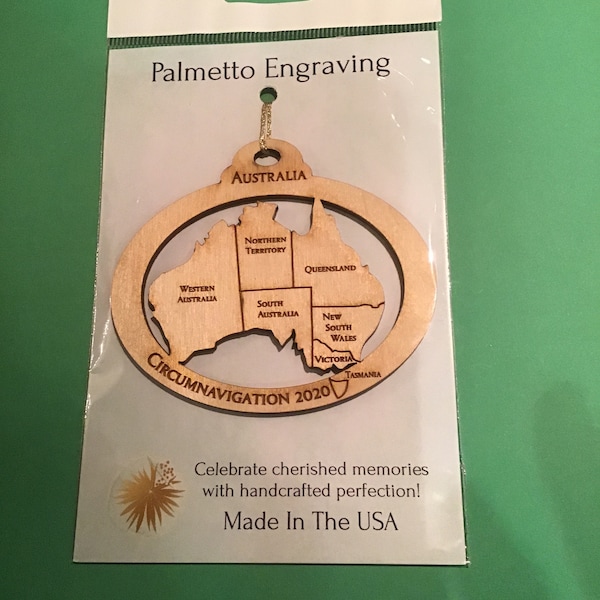 Personalized Australia Ornament - Australia Christmas Ornaments ...