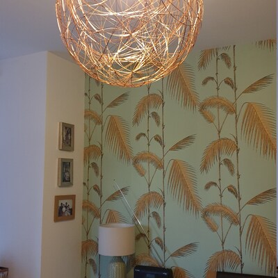 Copper Wire Ceiling Light Bespoke Light Shade - Etsy UK