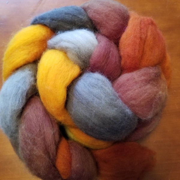 Merino Wool, Mulberry Silk, Sari Silk Roving, Top "aurora Borealis" - Etsy